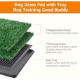 Dog Grass Pad with Tray Large Dog Litter Box, Indoor Potty for ...