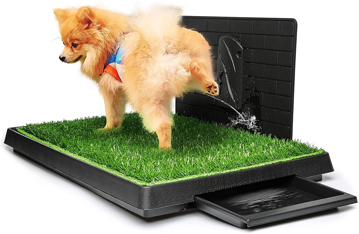Dog Grass Pad with Tray Large, Puppy Turf Potty Reusable Training Pads ...