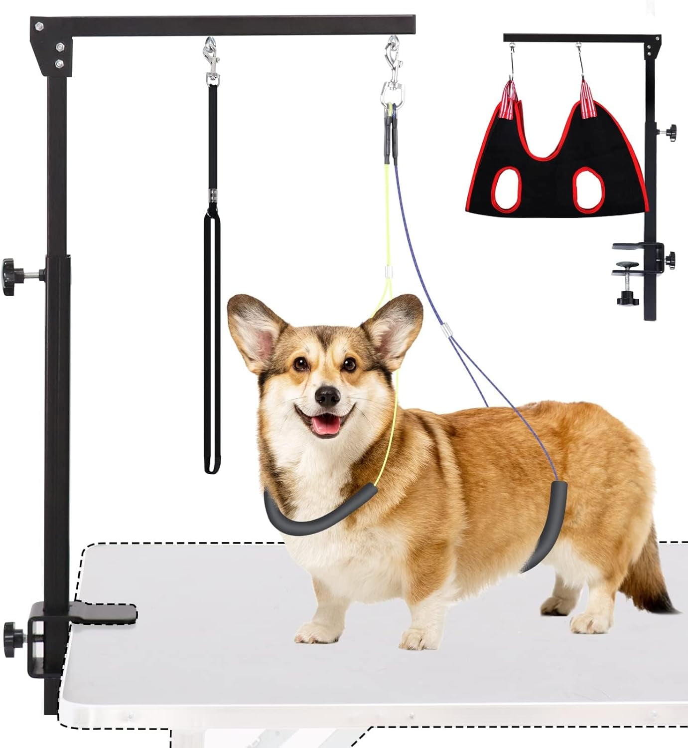 Dog Grooming Arm with Clamp, Heavy Duty Pet Grooming Table Arm with ...