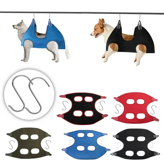 Dog Grooming Hammock Harness for Dogs & Cats with Pet Nail Clipper Dog ...