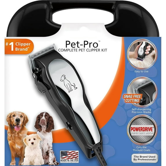 Dog Grooming Kit - Electric Corded Dog Clipper for Dogs & Cats with ...