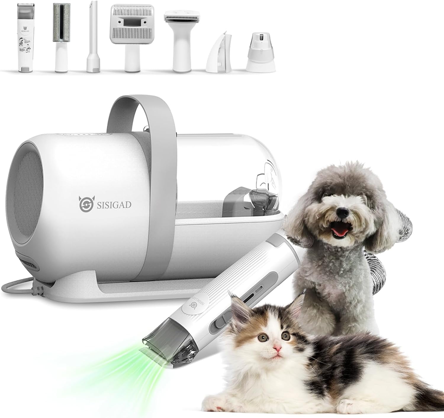 Dog Grooming Kit,Pet Hair Vacuum,Dog Grooming & Low Noise hair vacuum ...