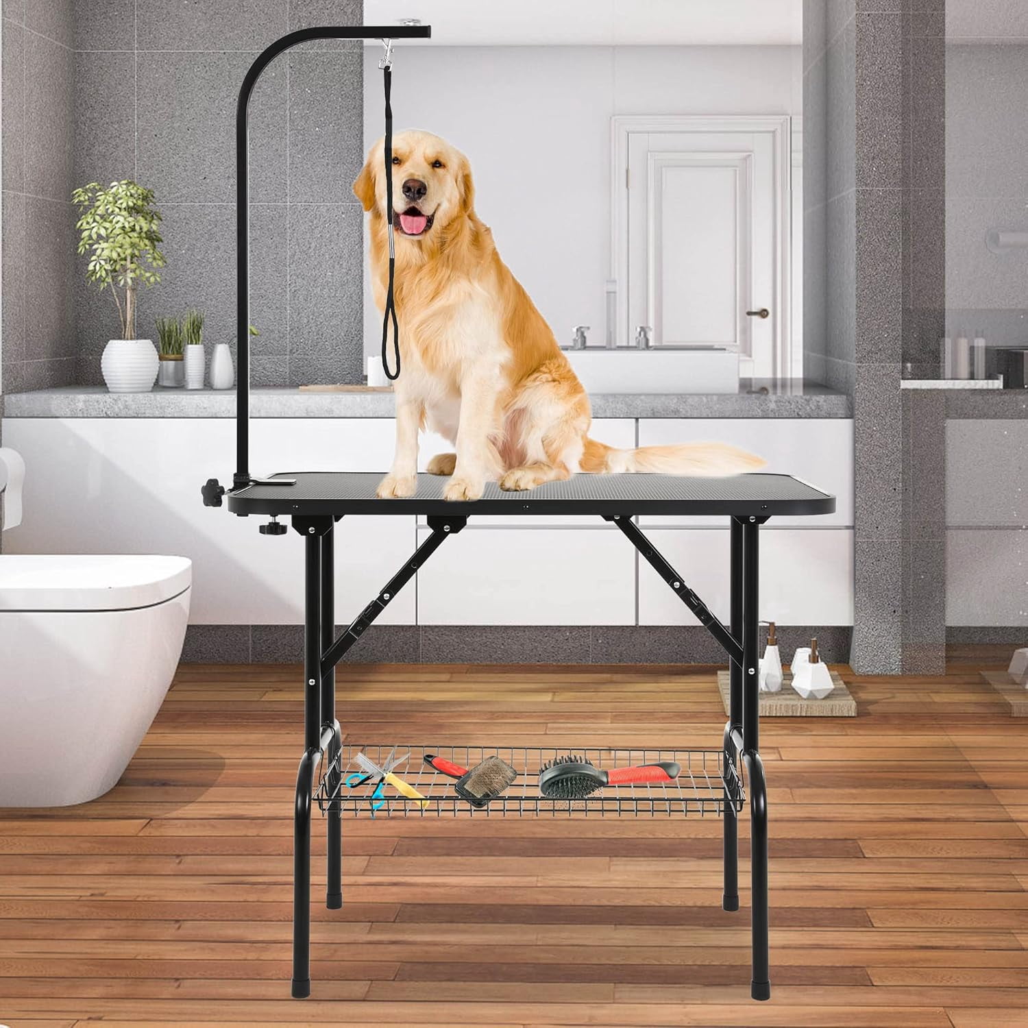 Dog Grooming Table for Dogs at Home, Dog Grooming Harness Pet Grooming ...