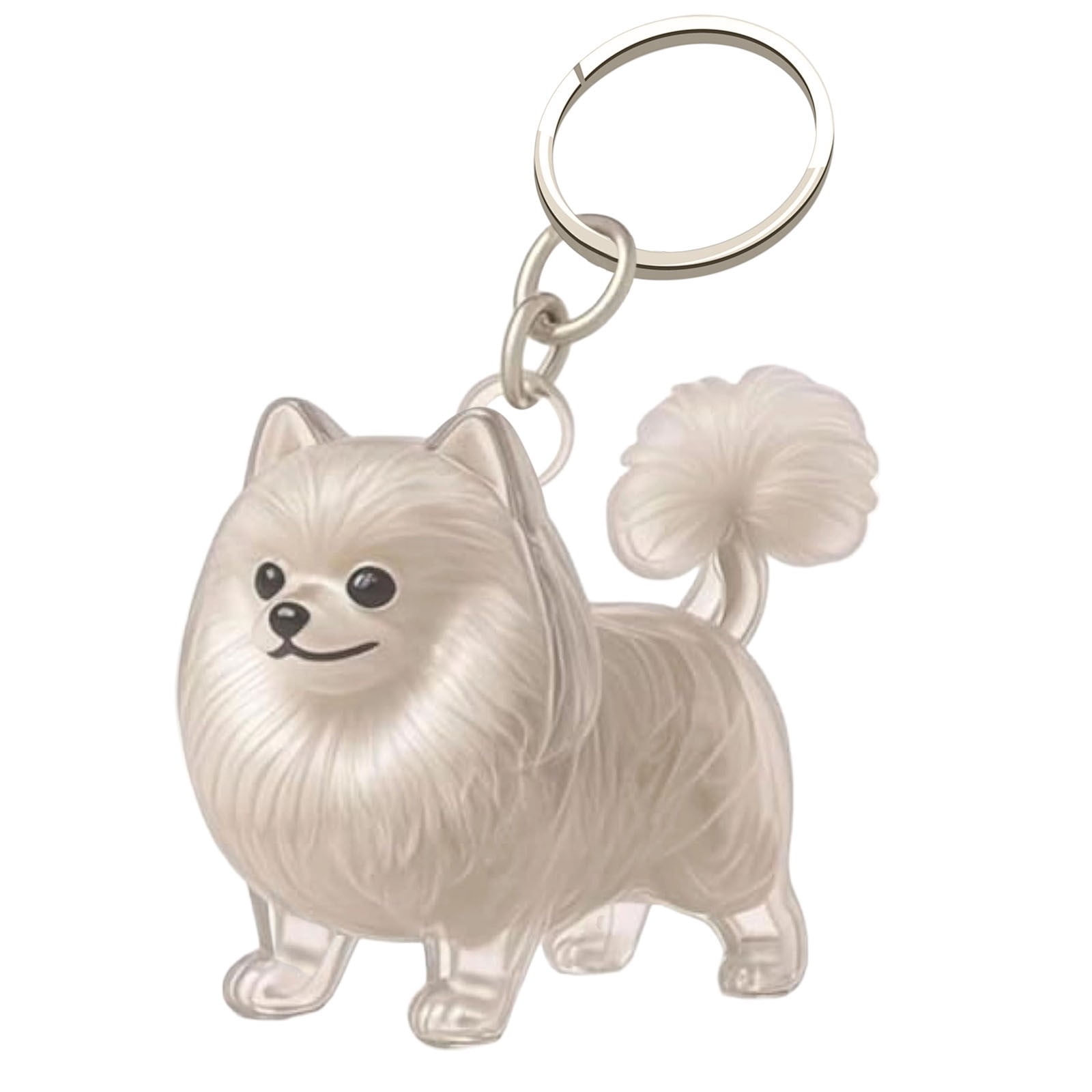 Dog Hair Collection Keychain, Transparent Resin Pet Hair Preserver ...