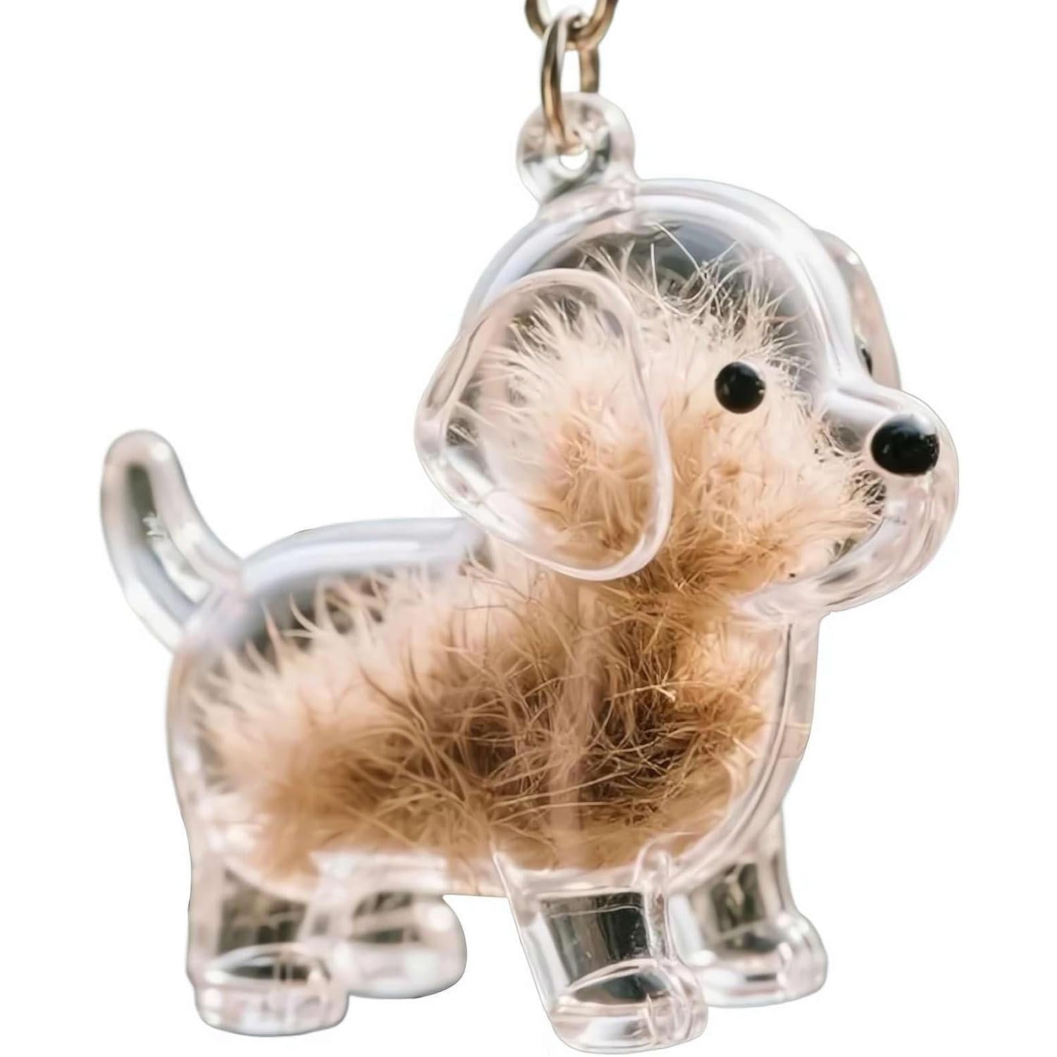 Dog Hair Memory Capsule Ornament, Dog Hair Collector Keychain, DIY Pet ...