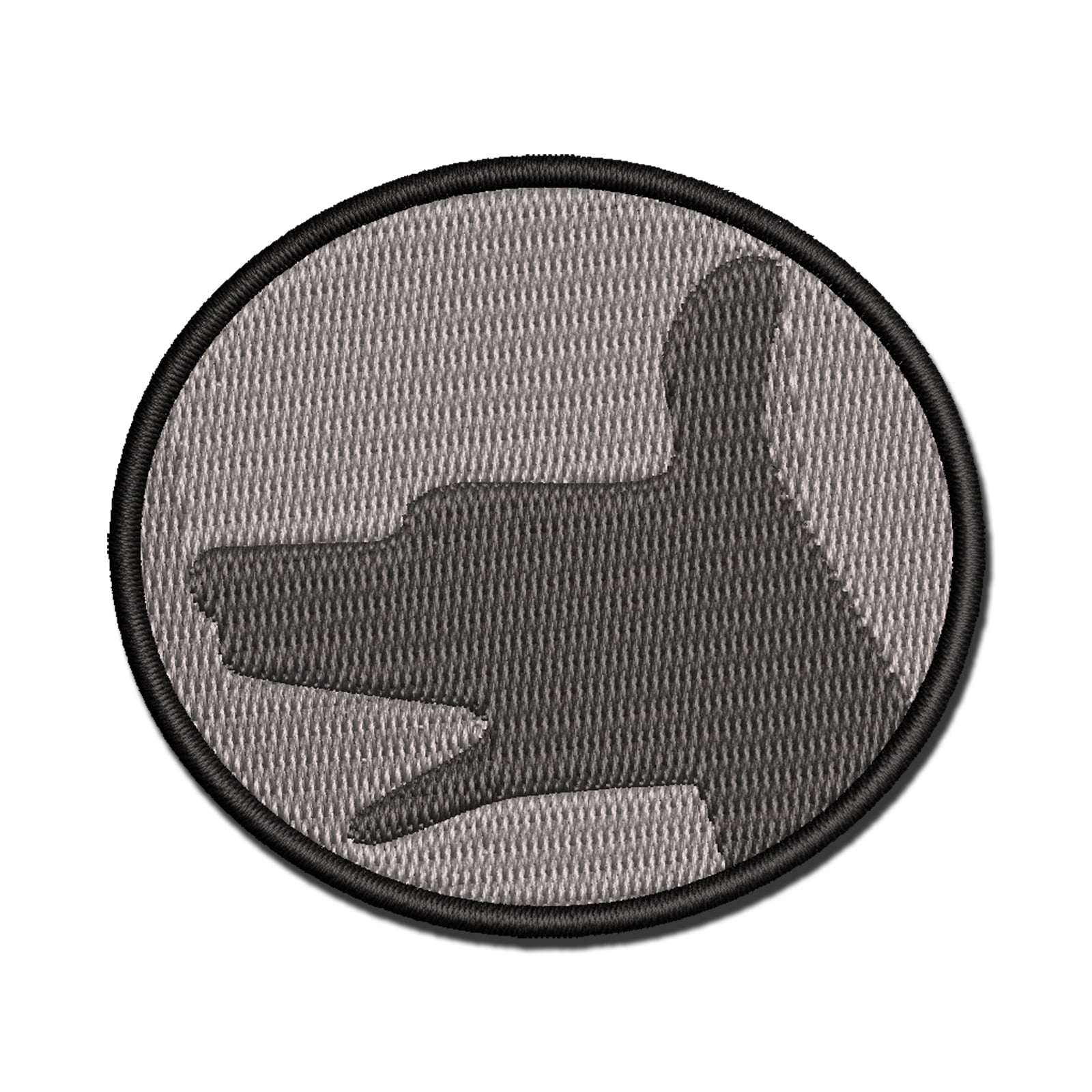 Dog Hand Shadow Puppet Applique Multi-Color Embroidered Hook & Loop ...