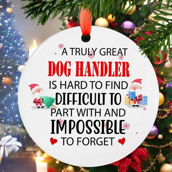 Dog Handler Christmas Ornament, Xmas Hanging Ornament, Mother’S Day ...