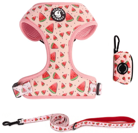 Dog Harness and Leash, Poop Bag Holder 3 Sets, Easy Walk No Pull ...