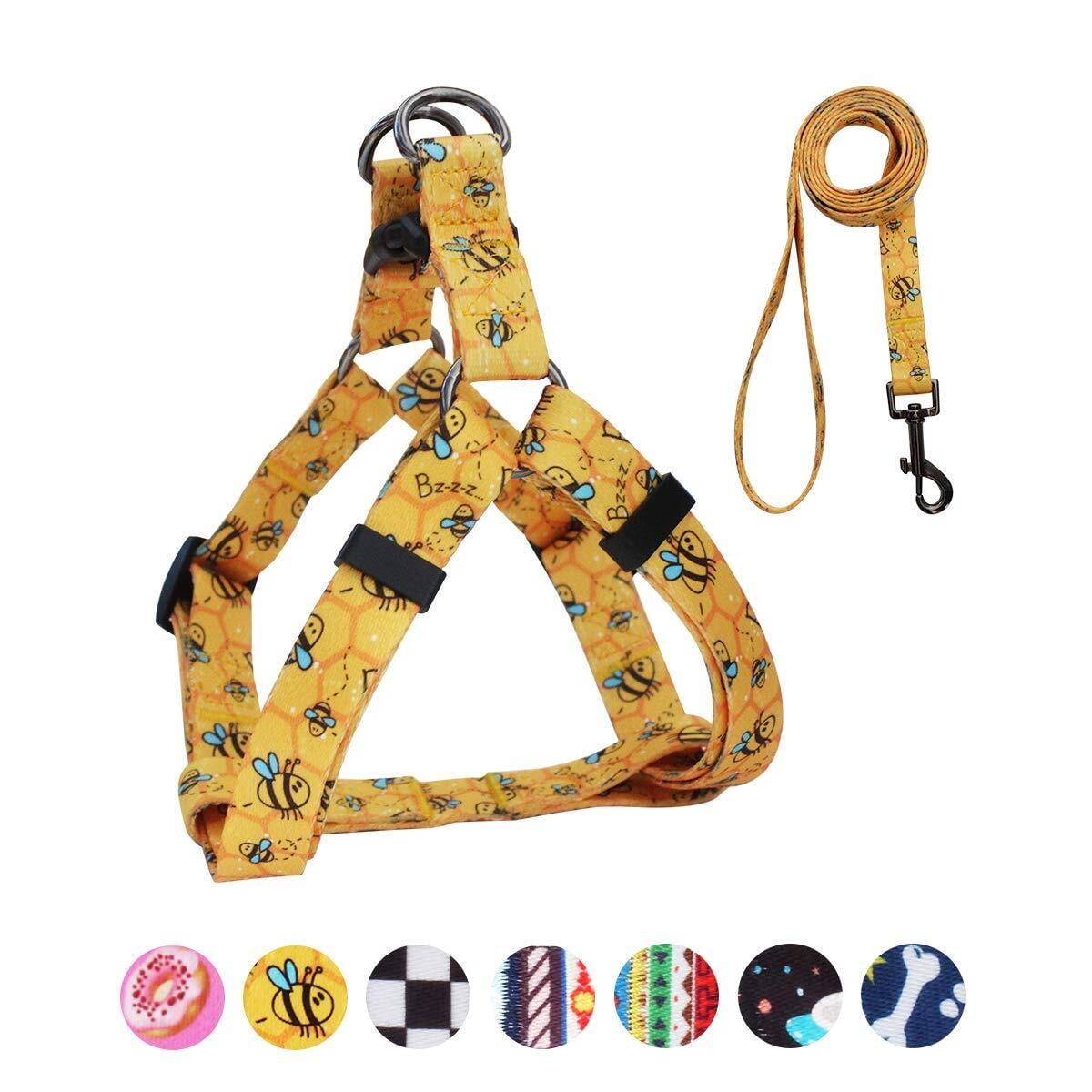 Dog Harness Leash Set Adjustable Heavy Duty No Pull Halter Harnesses ...