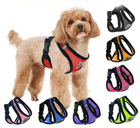 Dog Harness with Leash Set, No Escape Easy Walk Puppy Harnesses for ...