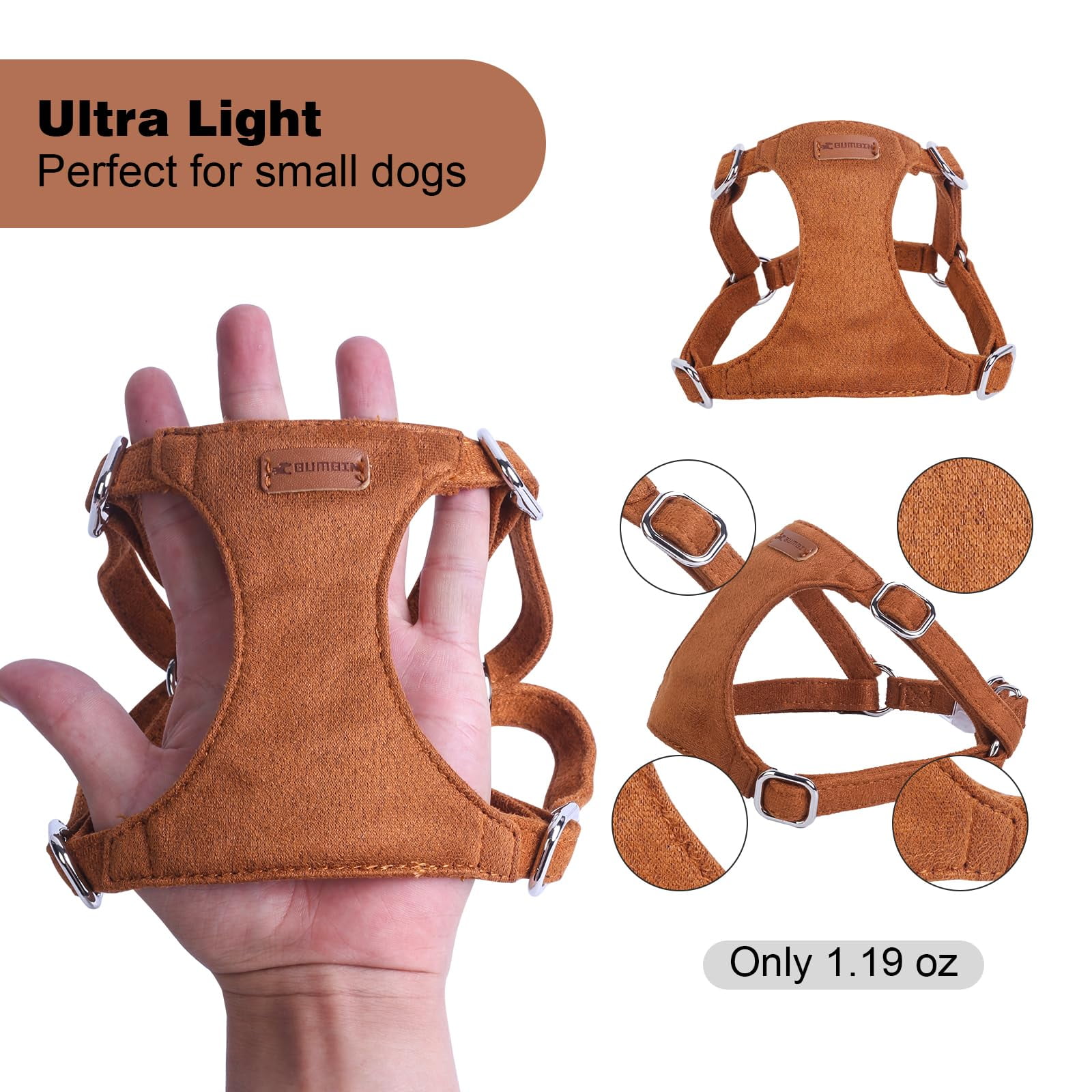 Dog Harness and Leash Set, XXS No Pull Adjustable Puppy Harness with ...