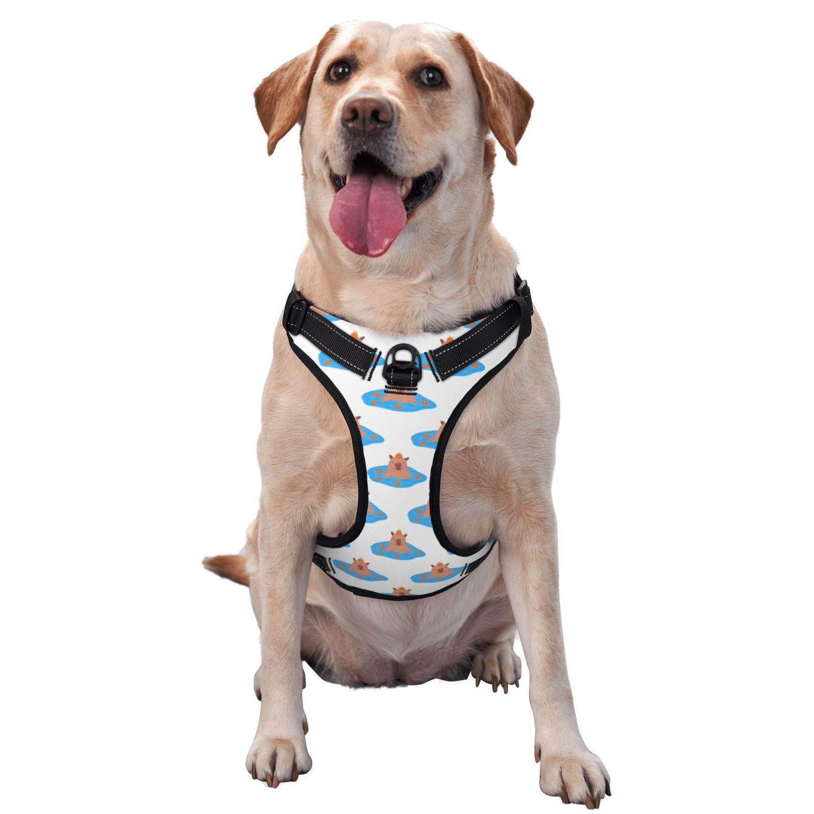 Dog Harness for Small to Large Dogs - Capybaras Cartoon No Pull Pet ...