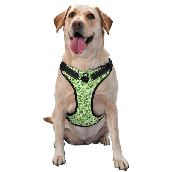 Dog Harness for Small to Large Dogs - Teal Glitter Patterns No Pull Pet ...