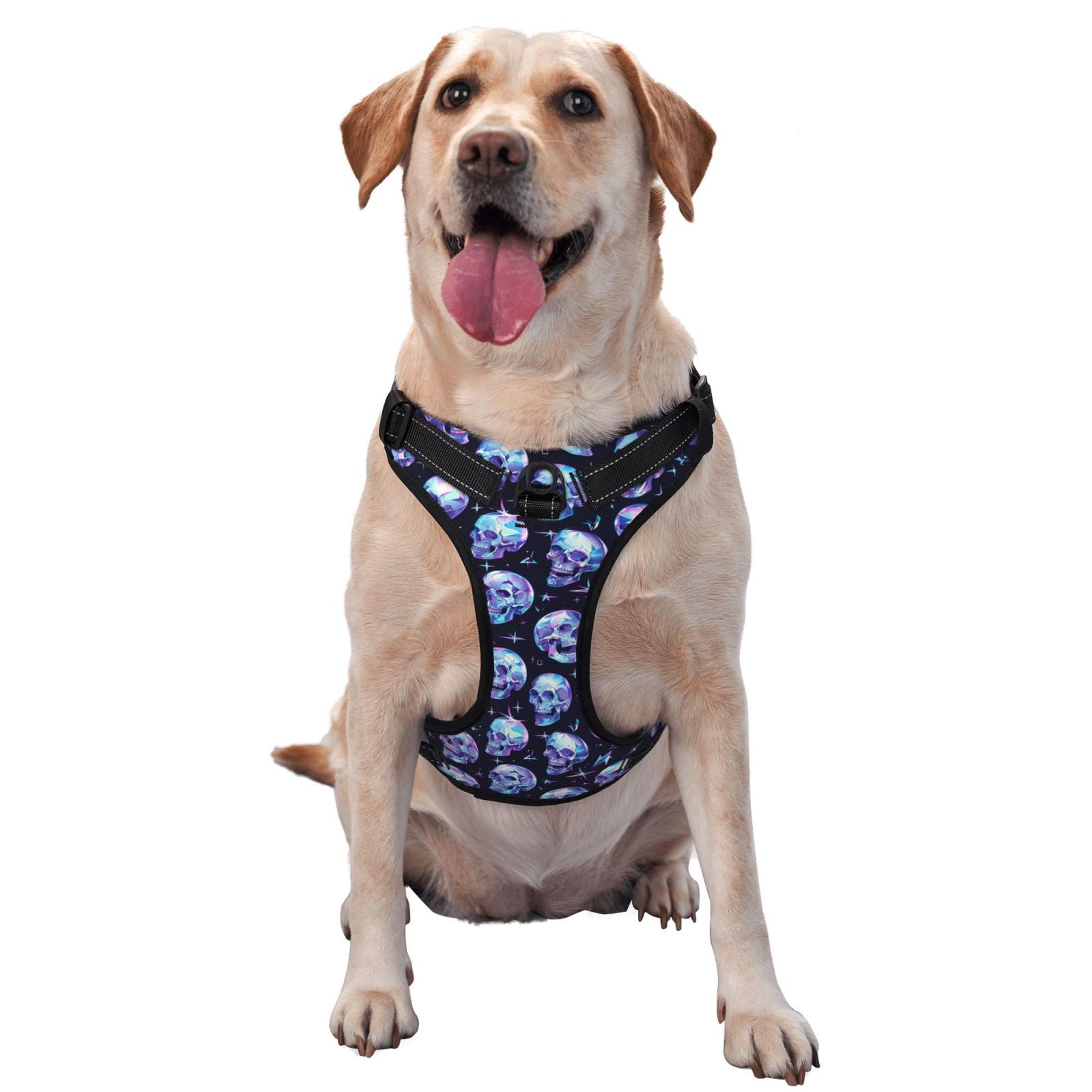 Dog Harness for Small to Large Dogs - crystal Skull No Pull Pet Harness ...