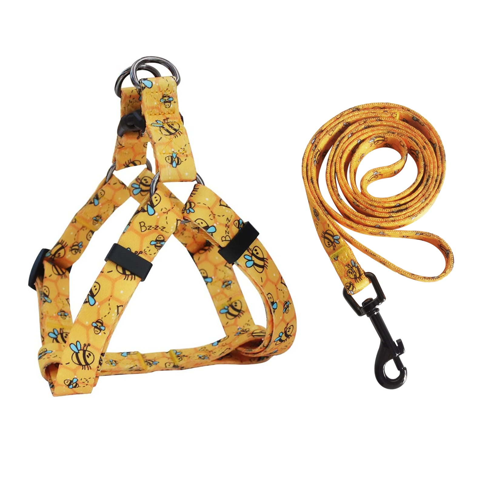 Dog Harness and Leash Set Adjustable Heavy Duty No Pull Halter ...