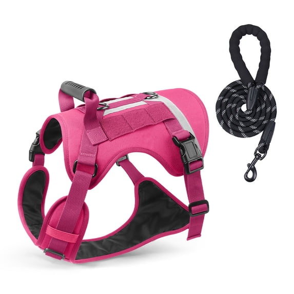 Dog Harness with Leash Reflective Vest No-Pull Pet Gear for Large Big ...