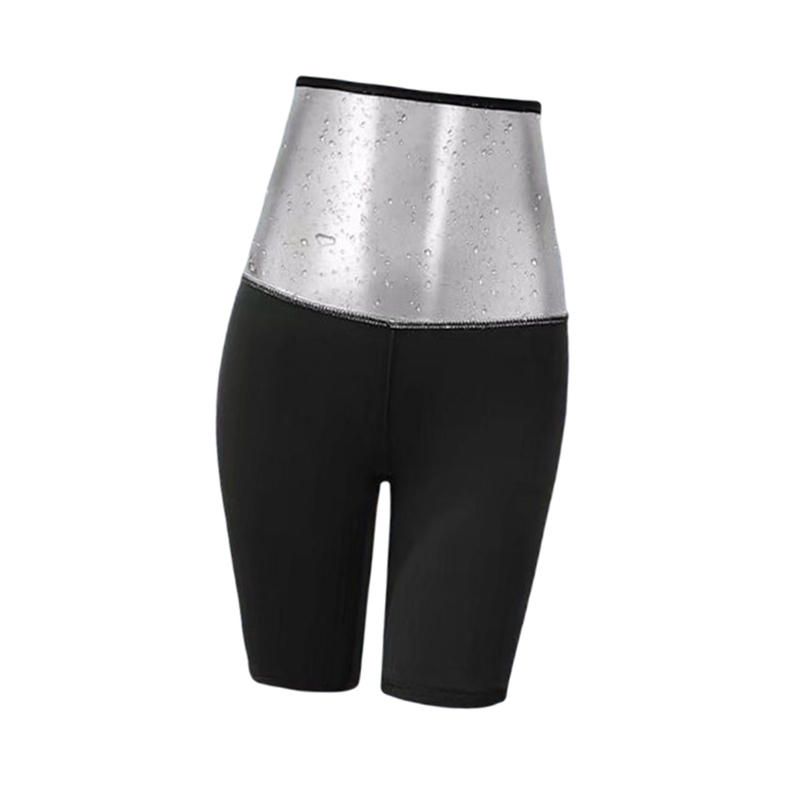 Sauna Sweat Pants Slimming Shorts Waist Trimmer Exercise Leggings High ...
