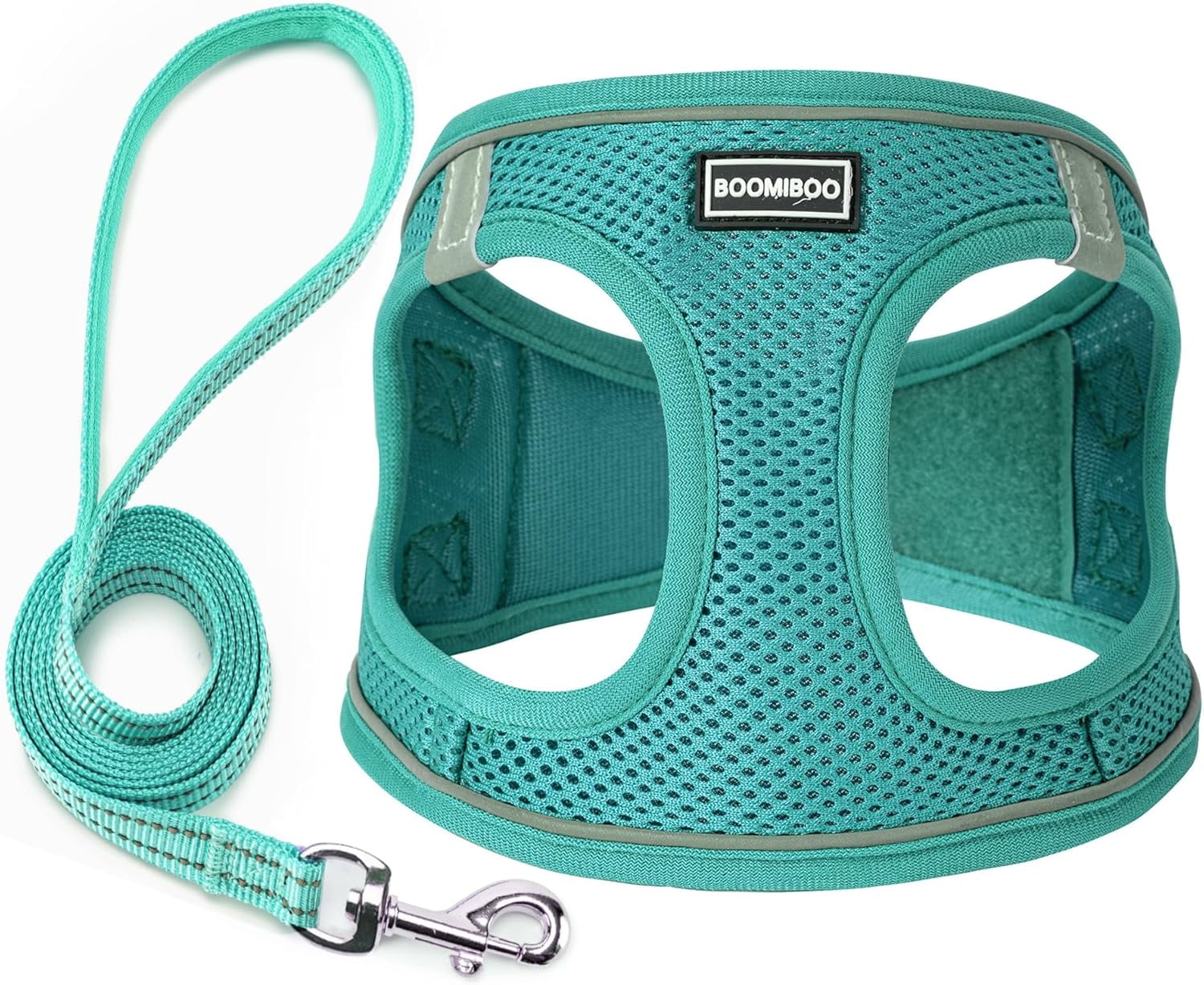 Dog Harness with Leash Set, No Pull Adjustable Reflective Step-in Puppy ...