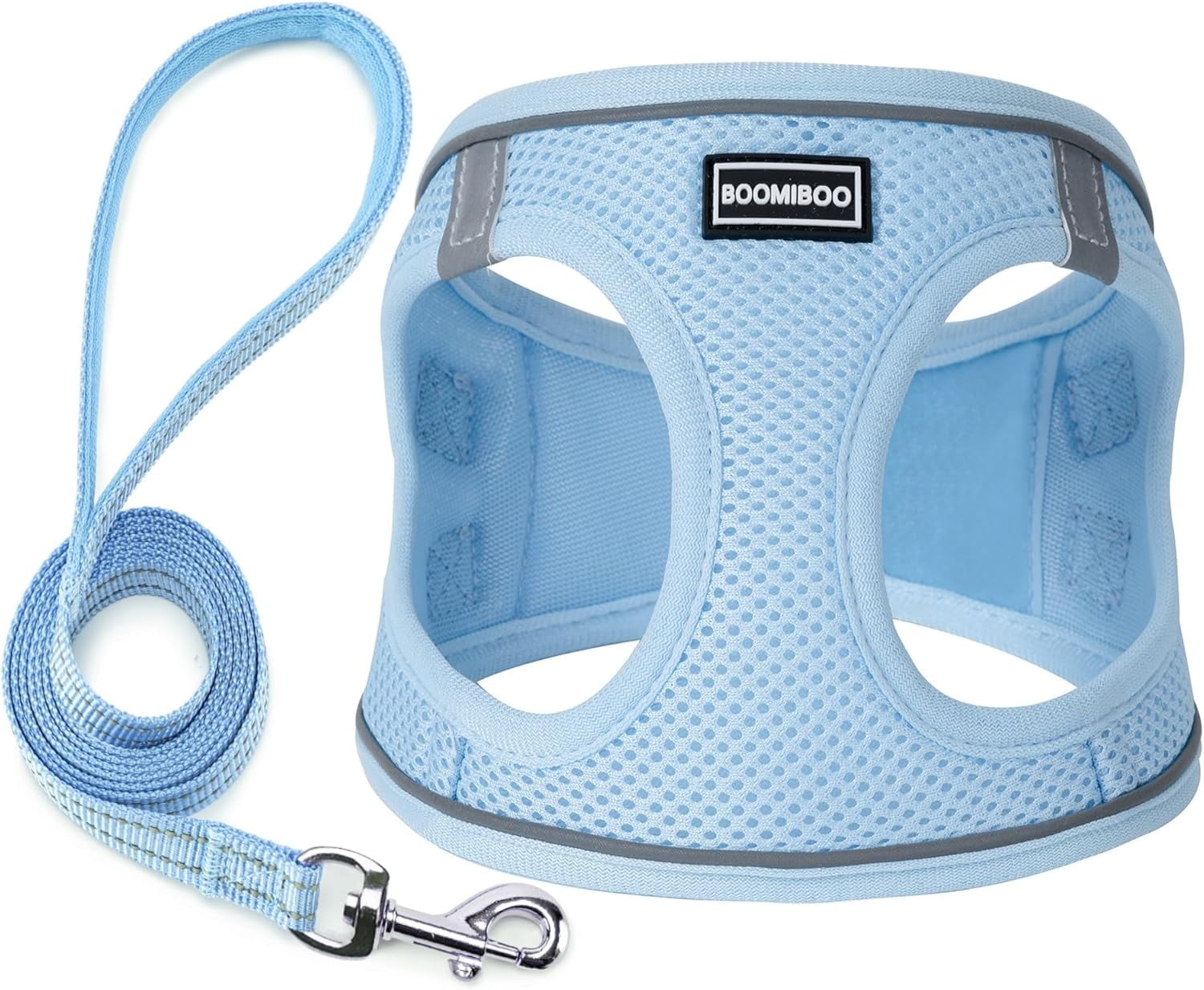 Dog Harness with Leash Set, No Pull Adjustable Reflective Step-in Puppy ...