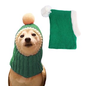 Knitted Dog Hat, Winter Dog Balaclava with Pretty Ears, Suitable for ...