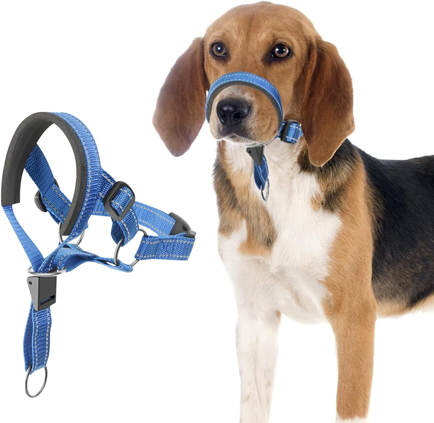 Dog Head Halter with Safety Strap, Stops Heavy Pulling On The LeashNo ...