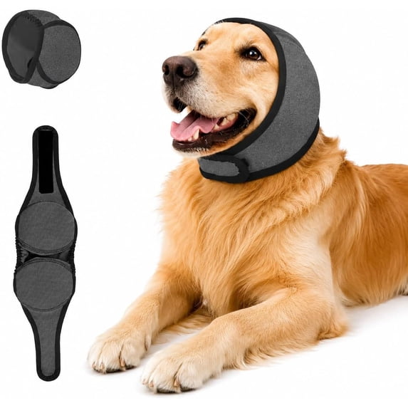 Dog Head Wrap - Quiet Ears for Anxiety, Waterproof Dog Calming Hood, No ...