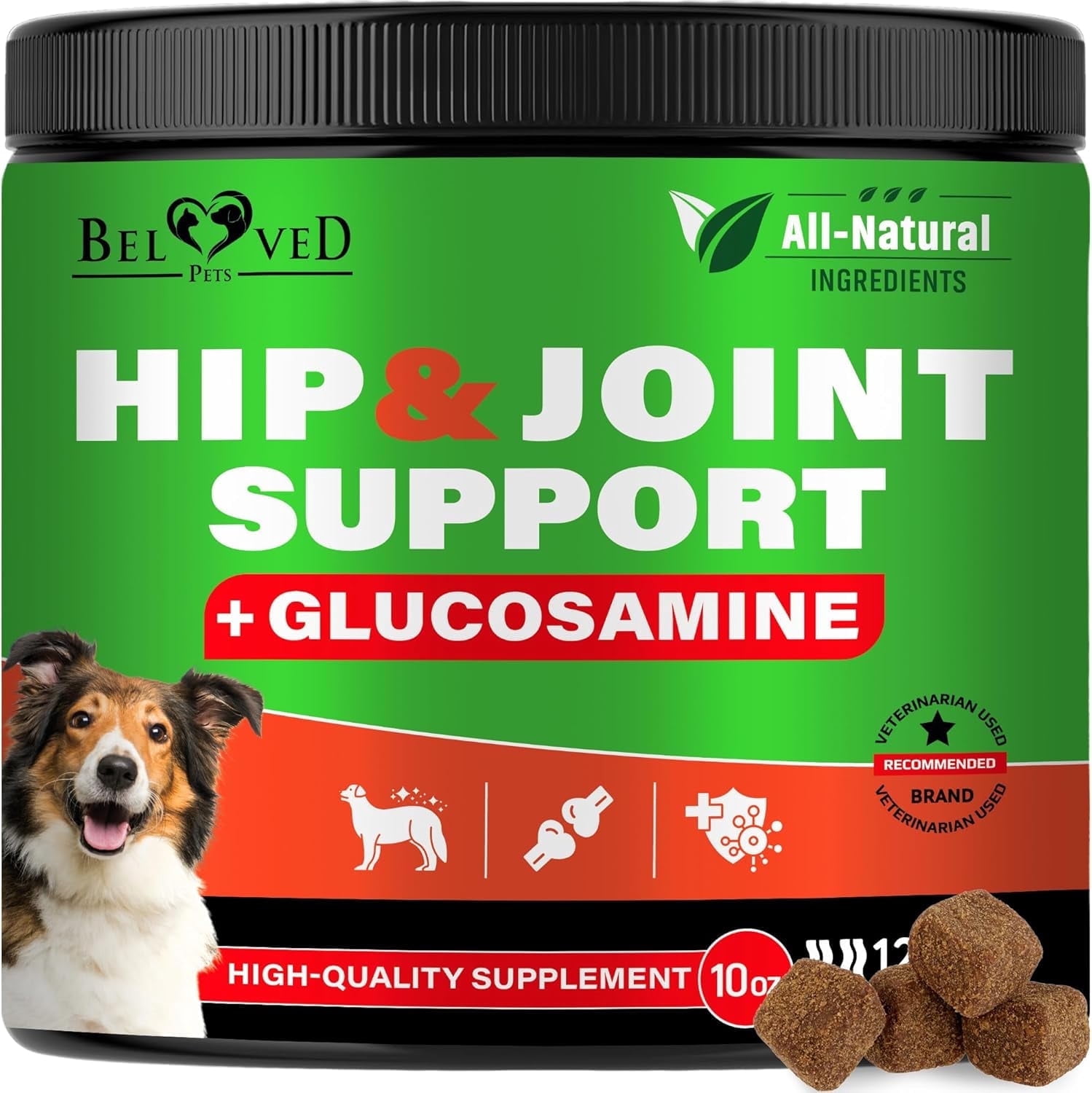 Beloved Pets Dog Hip & Joint Soft Chews with Glucosamine, Chondroitin ...