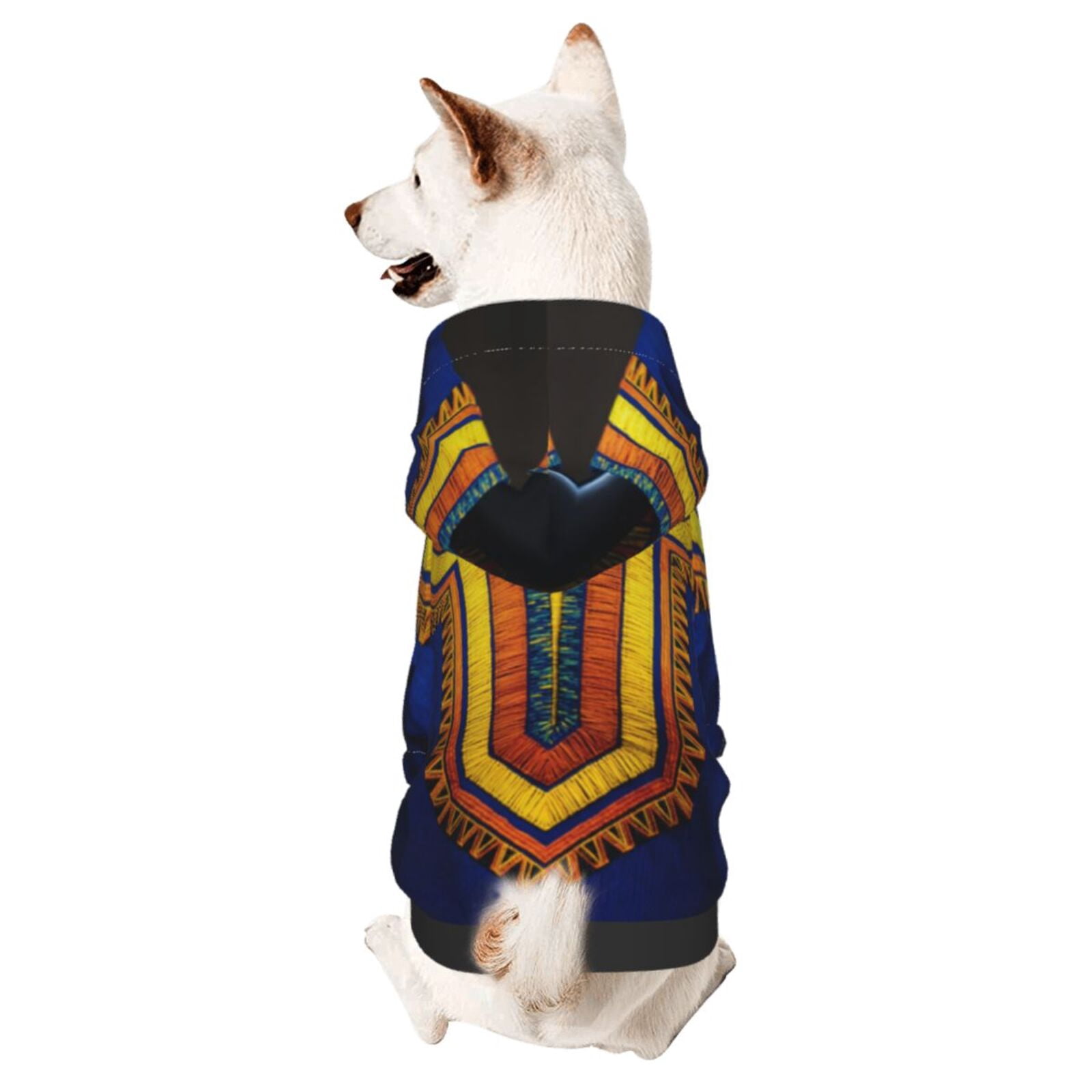 Dog Hoodie Sweatshirts African Dashiki Tribal Pet Clothes Hoodies with ...