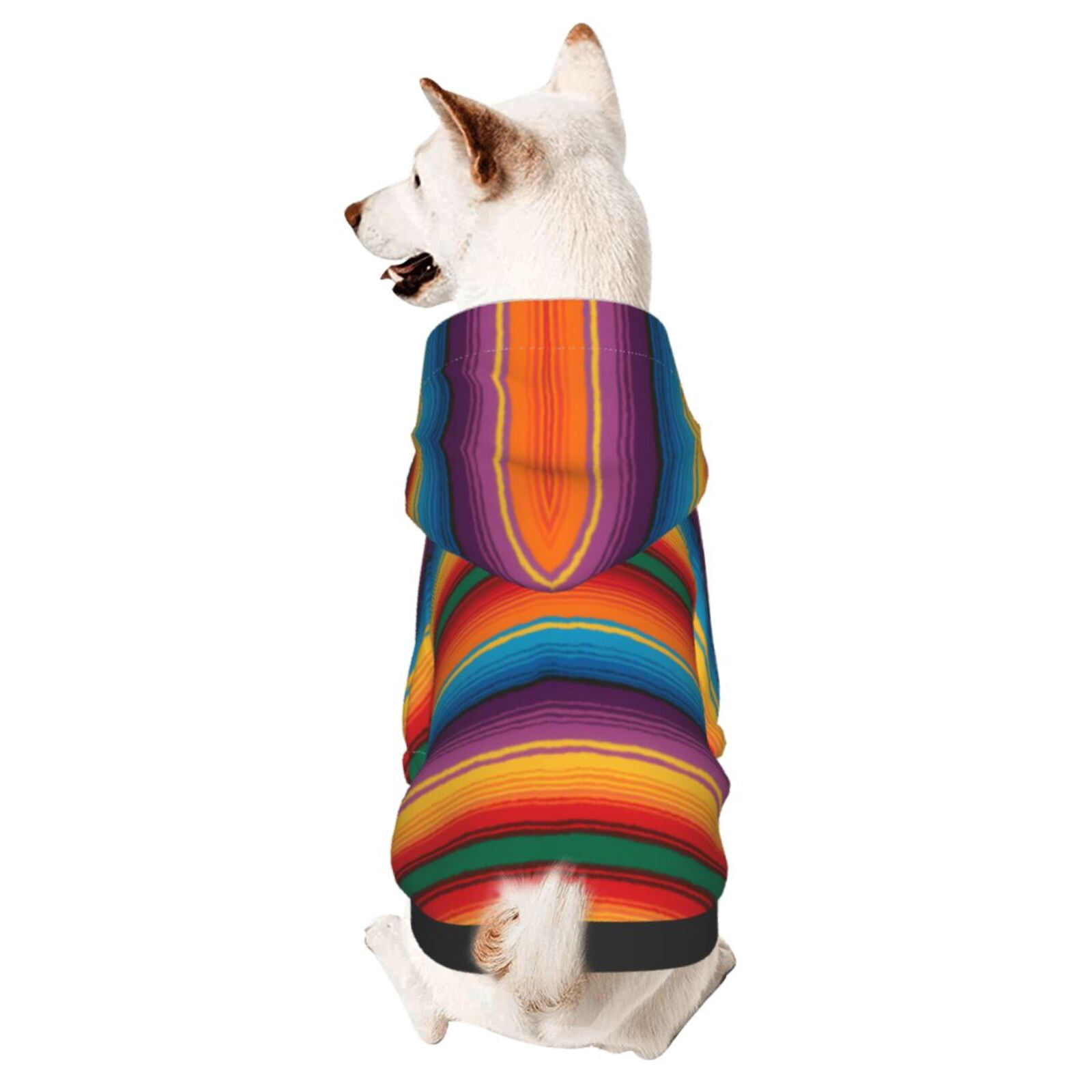 Dog Hoodie Sweatshirts Mexican Sarape Pattern Pet Clothes Hoodies with ...
