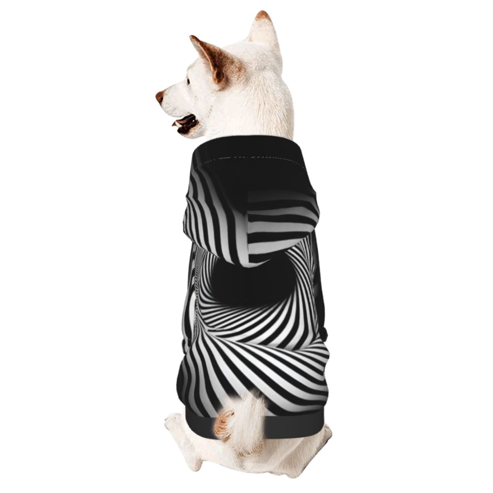 Dog Hoodie Sweatshirts Rotational Motion Illusion Psychedelic Pet ...