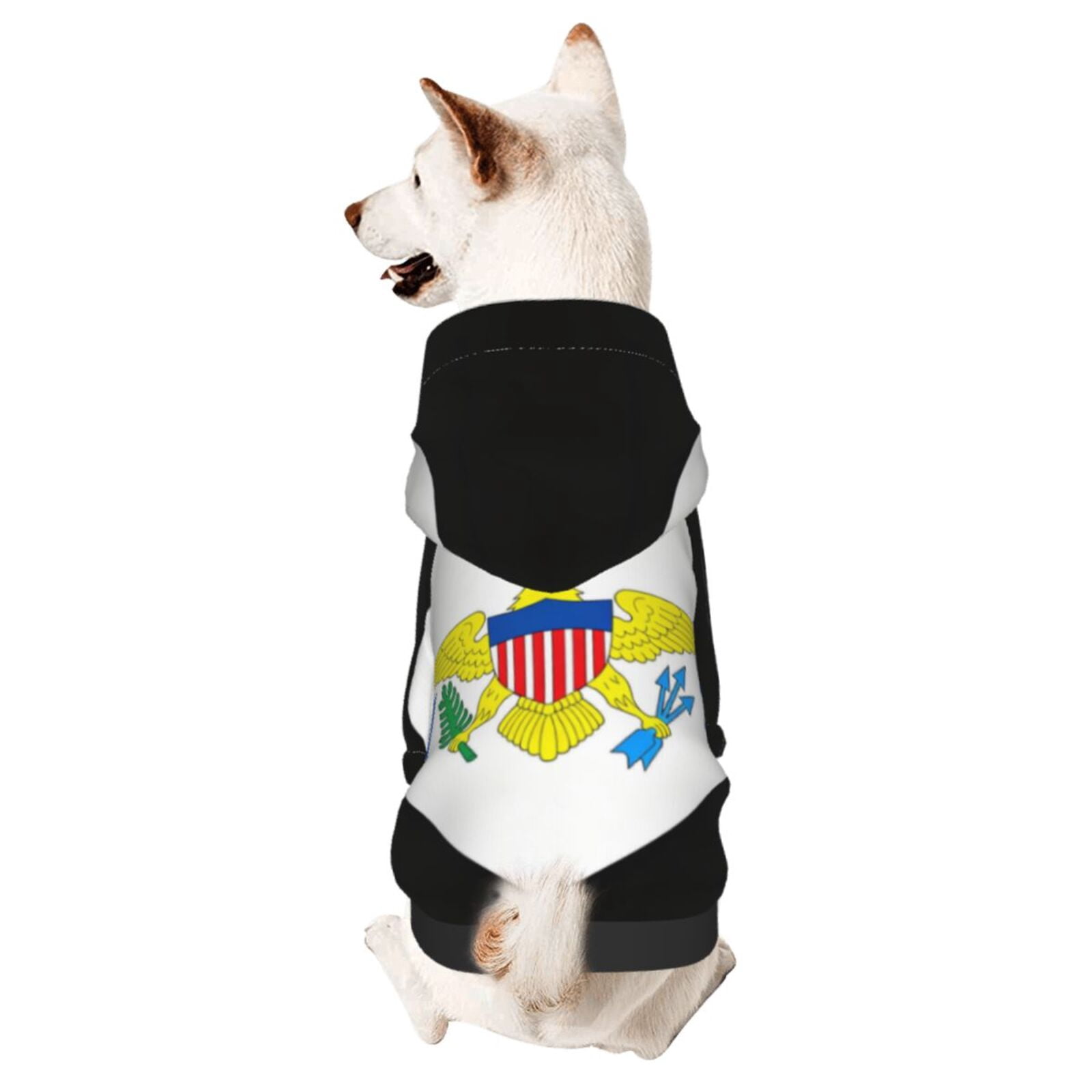 Dog Hoodie Sweatshirts Us Virgin Islands Badge-Flag Pet Clothes Hoodies ...