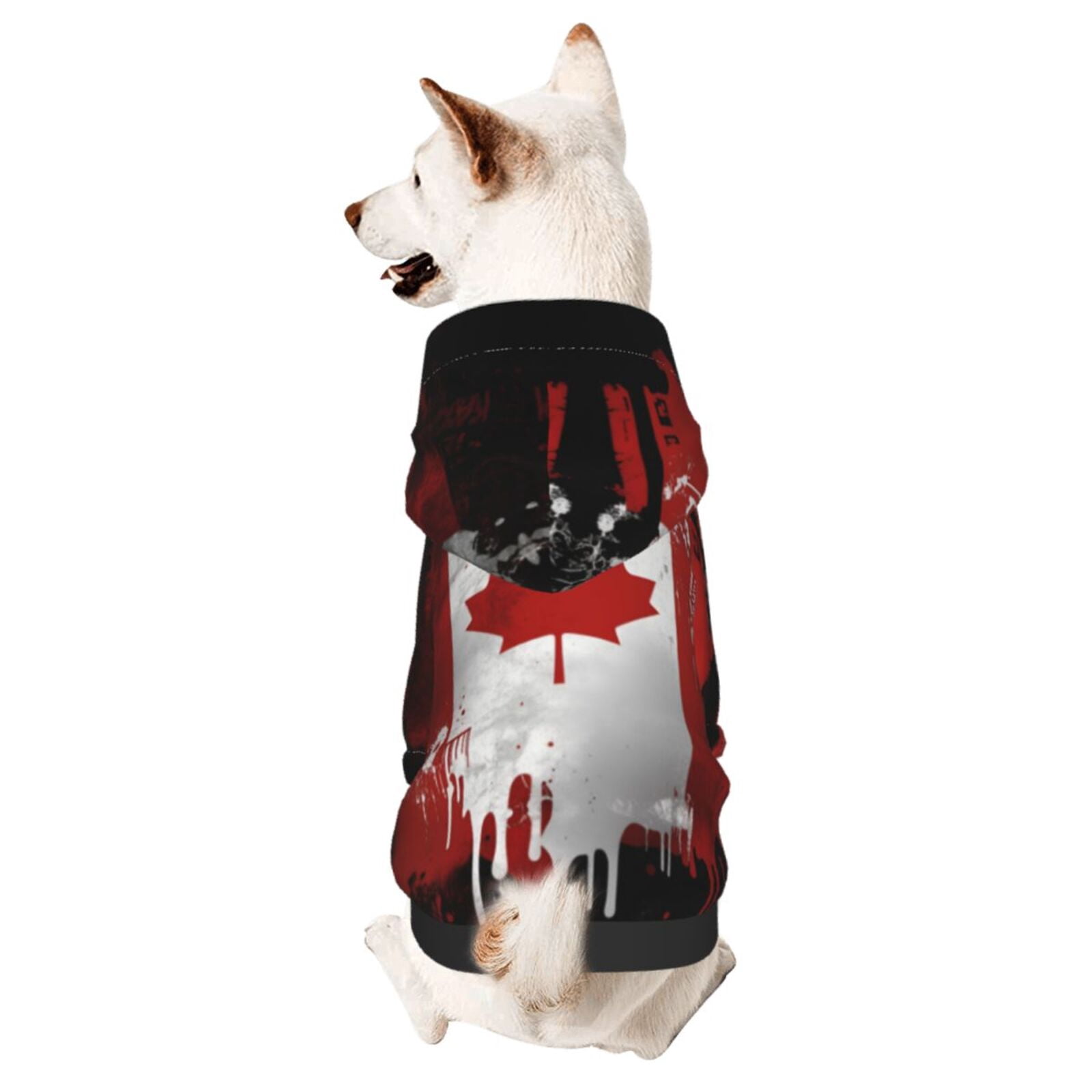 Dog Hoodies Sweatshirts Canada Canadian Flag Art Small Dogs Puppy ...