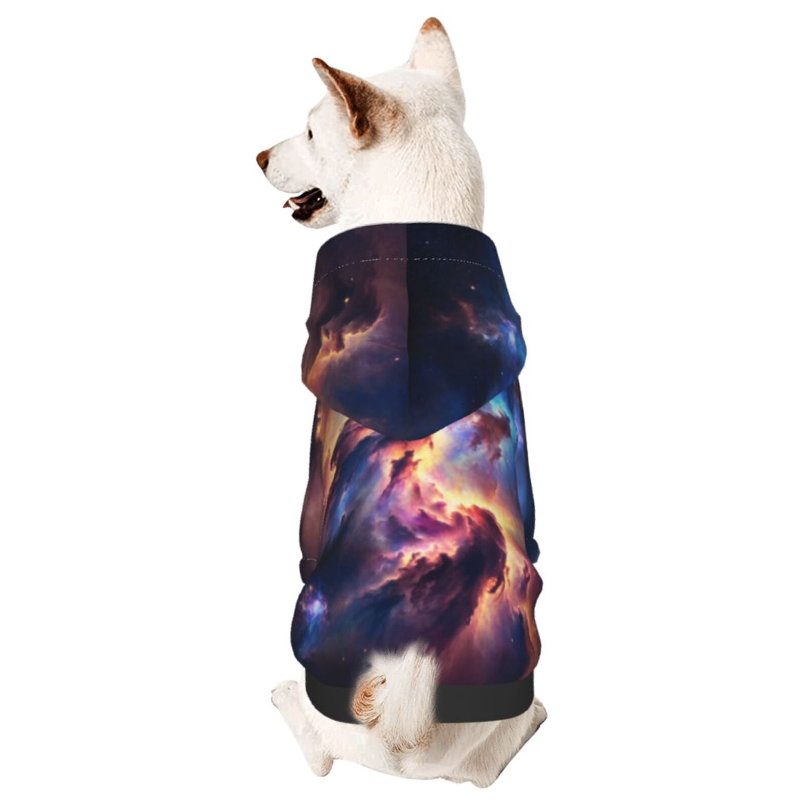 Dog Hoodies Sweatshirts Nebula Galaxy Pattern Small Dogs Puppy Clothes ...