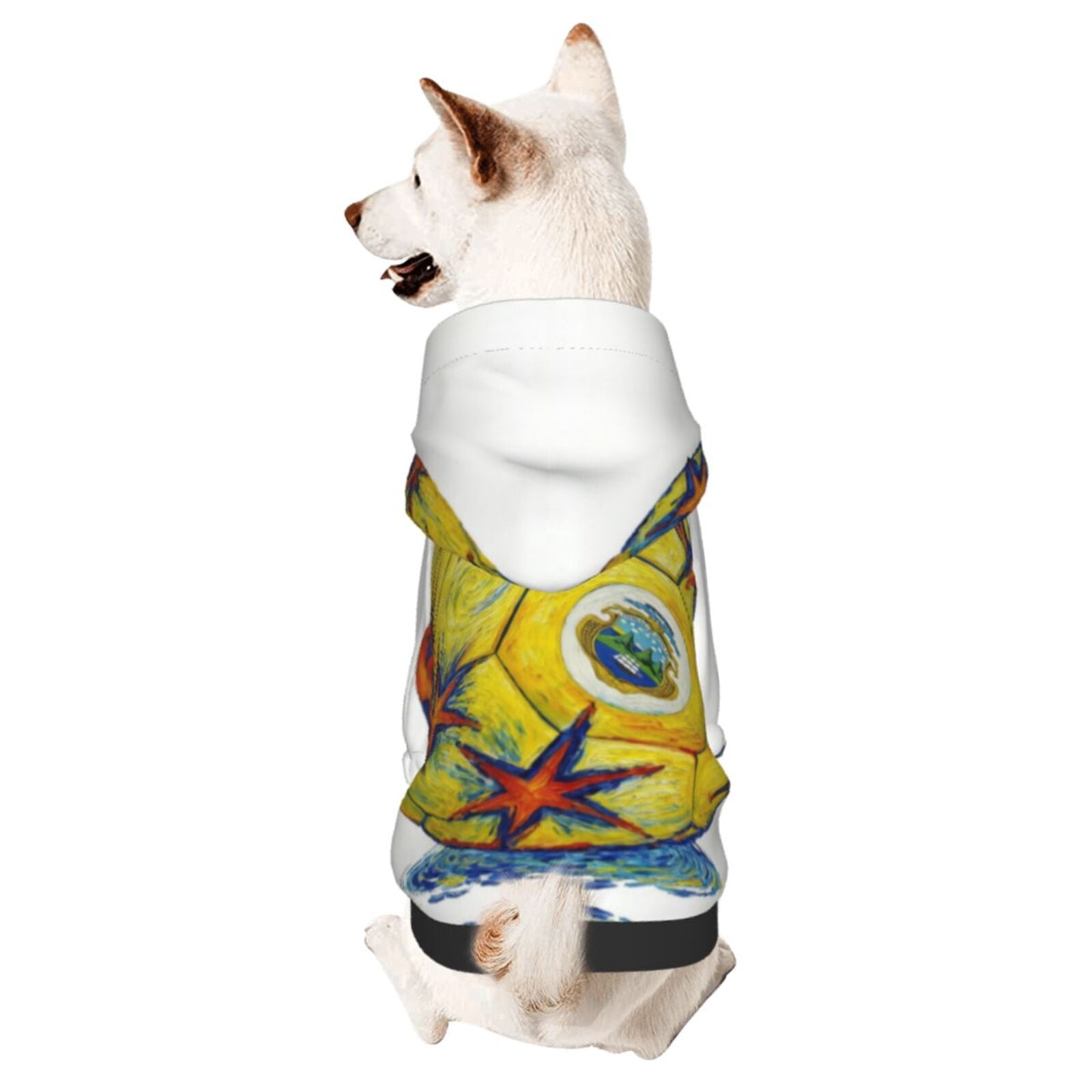 Dog Hoodies Sweatshirts Soccer-Ball Costarican Flag Small Dogs Puppy ...