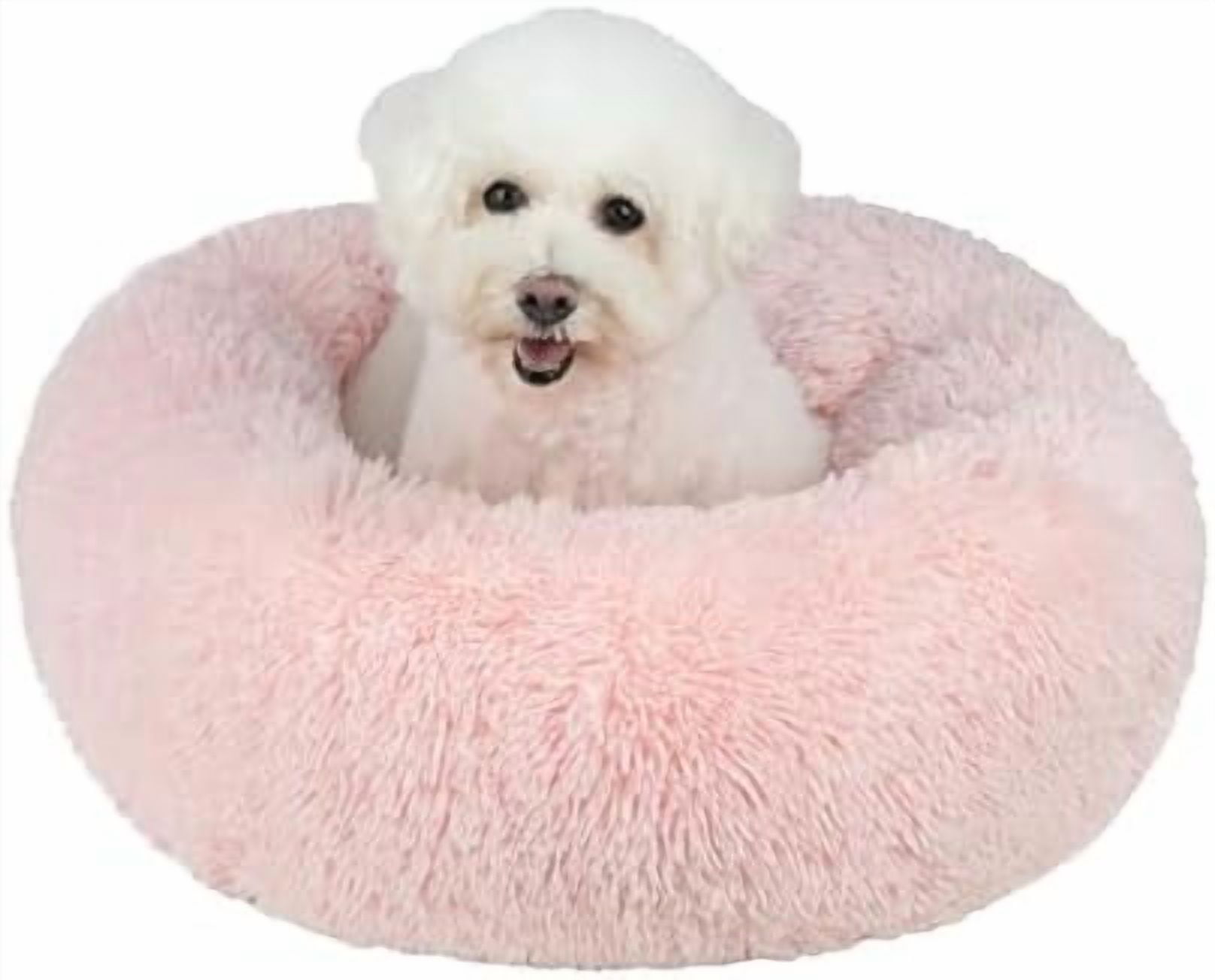 Dog House Bed Crate Mat Tent Indoor Round Soft Plush for Small, Medium ...