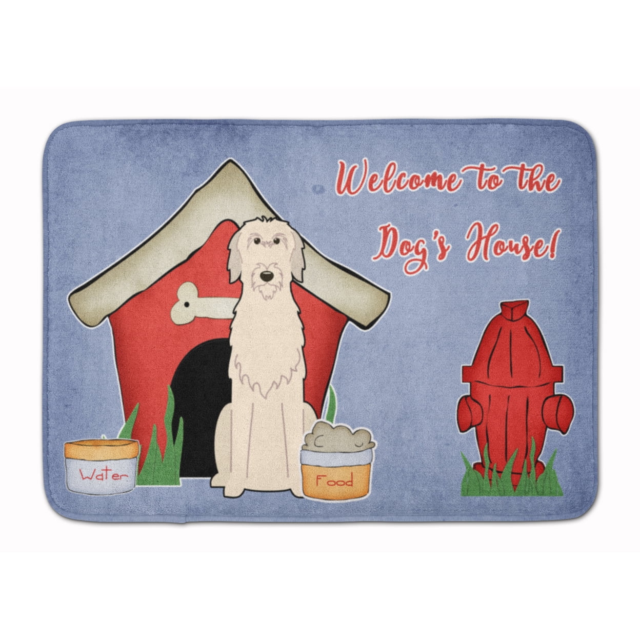 Dog House Collection Irish Wolfhound Machine Washable Memory Foam Mat ...
