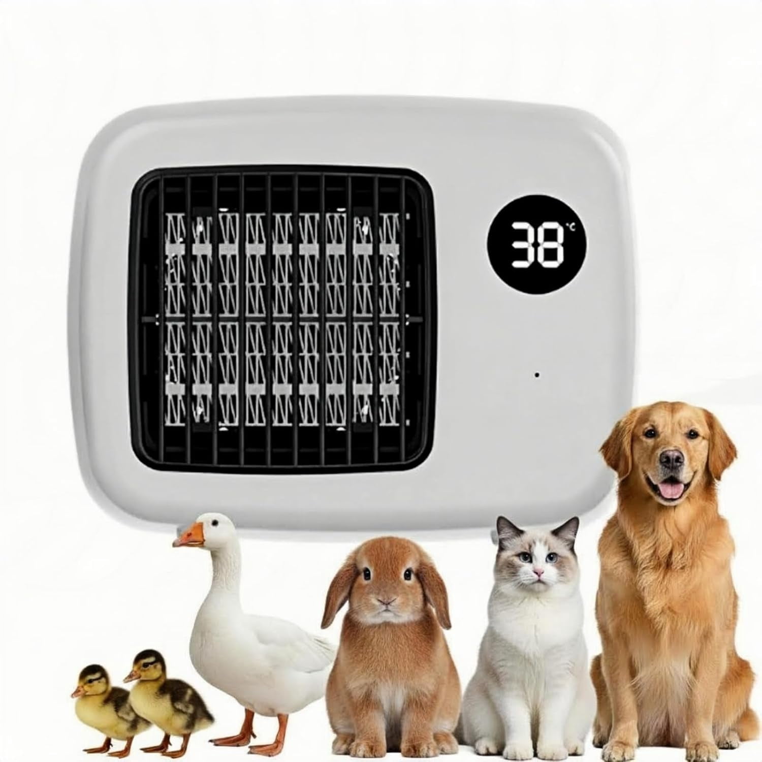 Dog House Heater, Wall-Mounted or Desktop Pet Heater with Anti-Chew ...