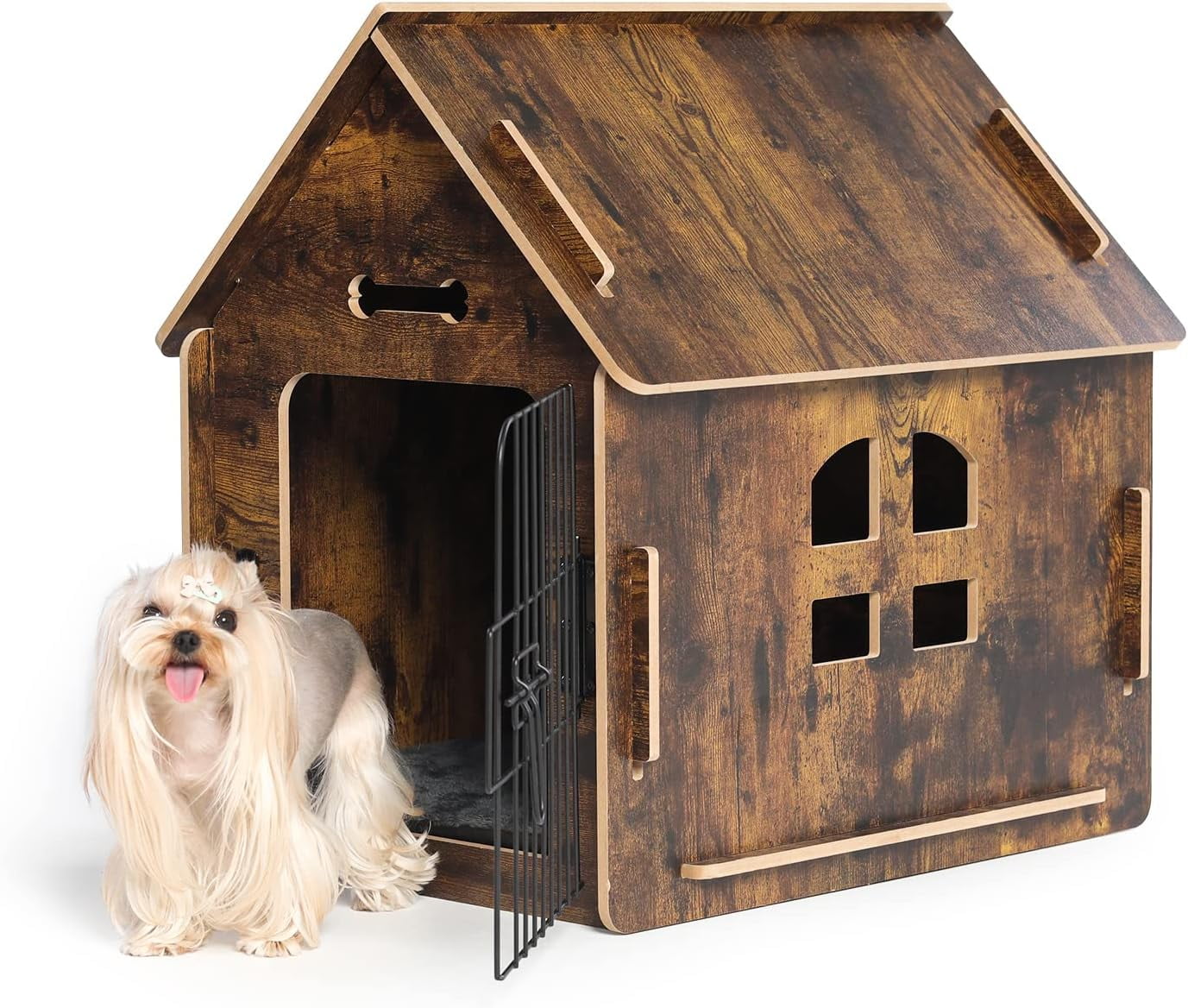 Dog House Indoor for Small Dogs or Cats, Cozy Wooden Design, Small ...