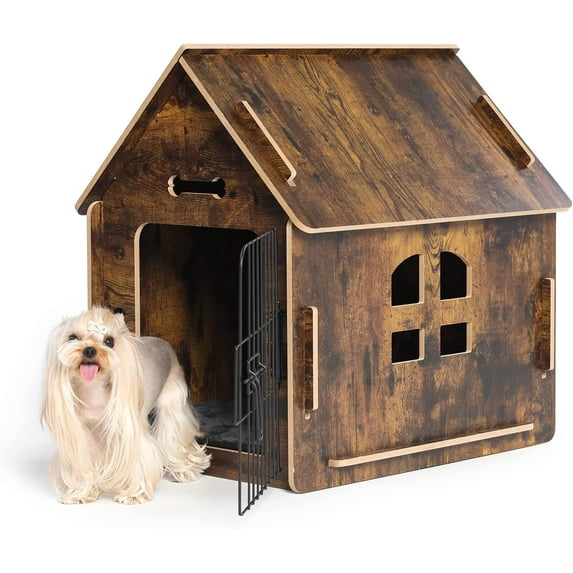 Dog House Indoor for Small Dogs or Cats, Cozy Wooden Design, Small ...