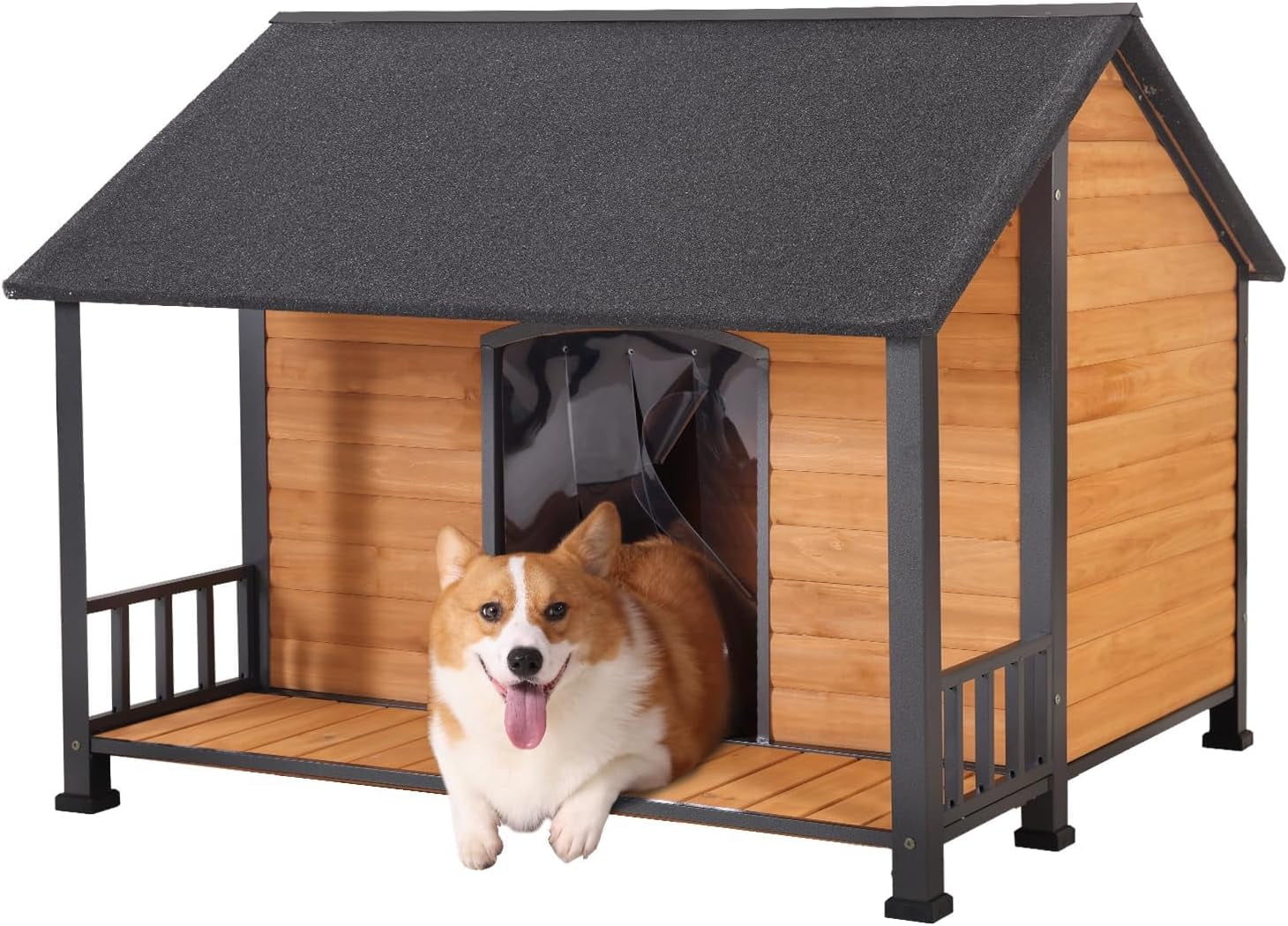 Dog House Outdoor for Large Breed Dogs, Dog Kennel Outside ...