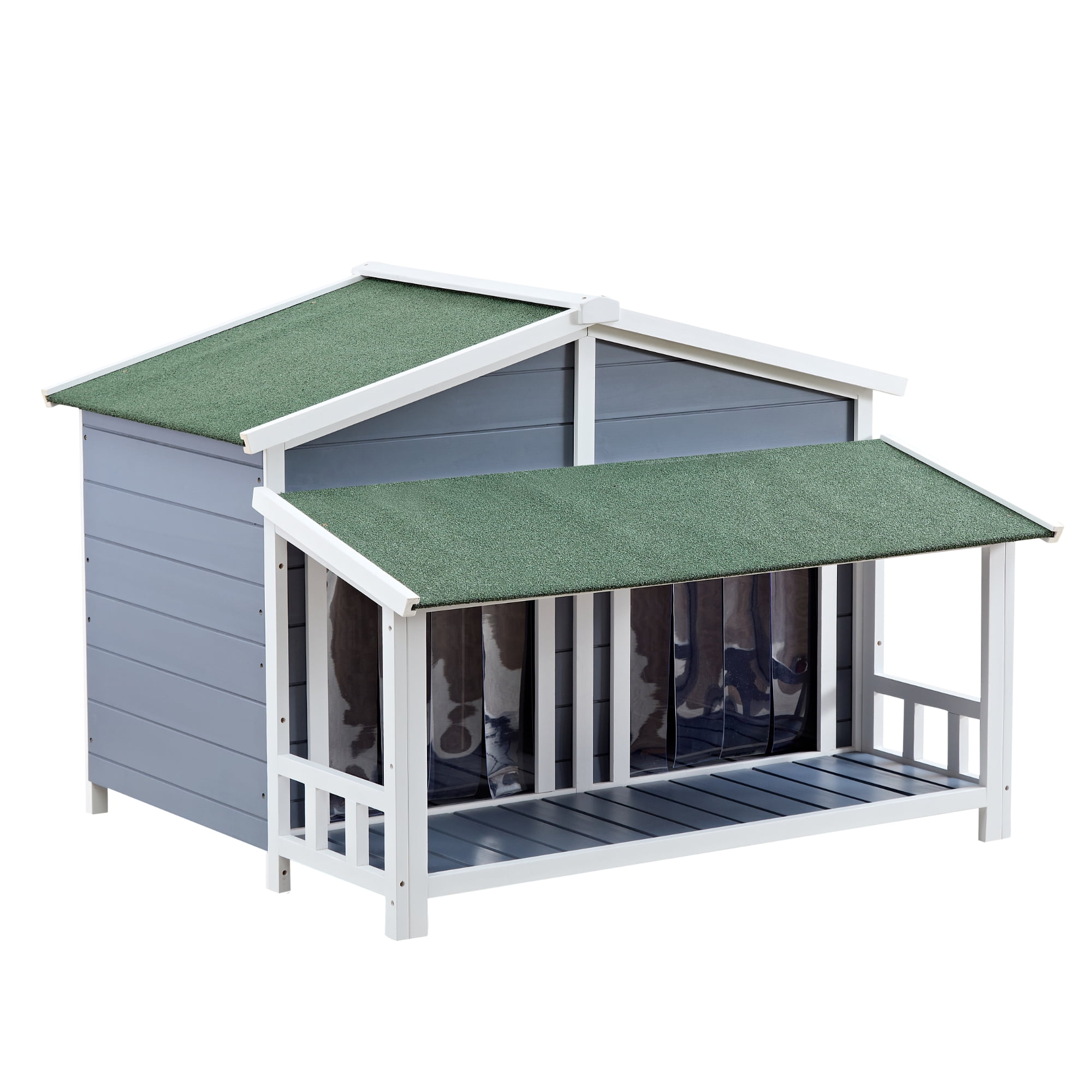 Dog House, Waterproof Dog Cage Kennel, Wooden Outdoor and Indoor Dog ...