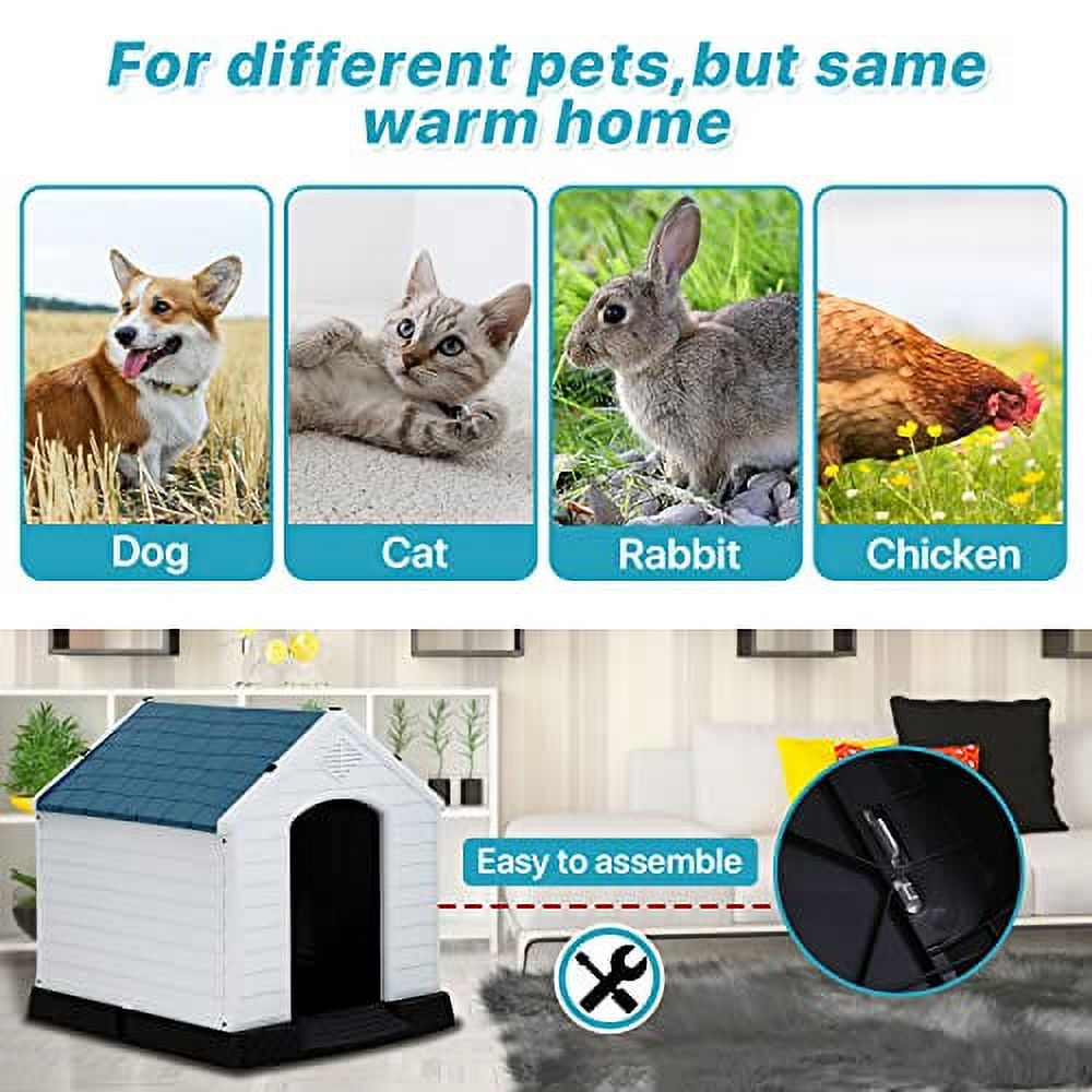Dog Houses for Small, Medium Dogs Outside, 28" High Waterproof ...