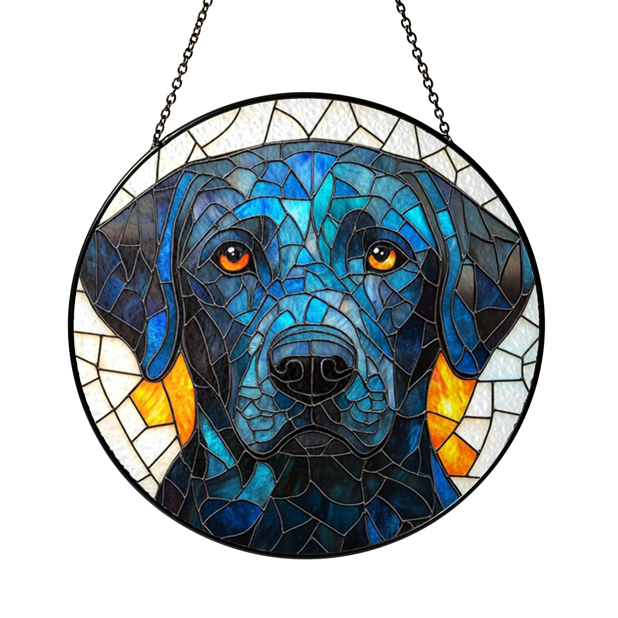Dog Inspired Glass Style Window Hanging Modern Home Decoration ...