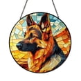 Dog Inspired Stained Glass Style Window Suncatcher, Canine Art Panel ...