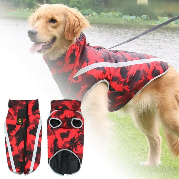 Dog Jacket Outdoor Indoor Waterproof Windproof Reflective Dog Winter ...