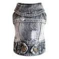 Dog Jean Jacket Cool Shirt Breathable Spring Fashion Vest Clothing For ...