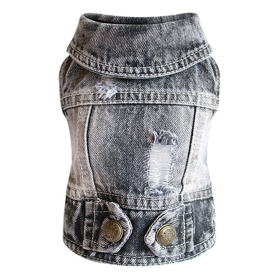 Dog Jean Jacket Cool Shirt Breathable Spring Fashion Vest Clothing For ...