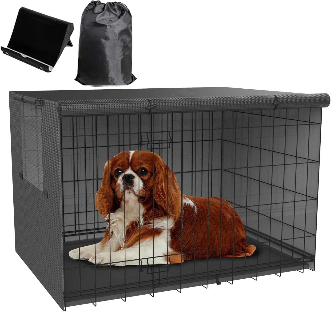 Waterproof Dog Kennel Cover, 42 inch Crate Cover for Dog Cages, Warmer ...