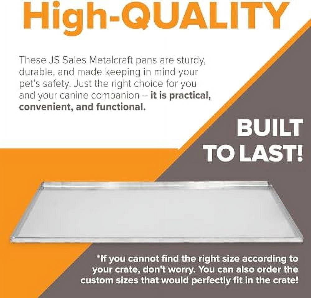 Dog Kennel Crate Tray Metal Tray for Dog Kennel GZ 23.5x17.5x1 Tray Dog ...