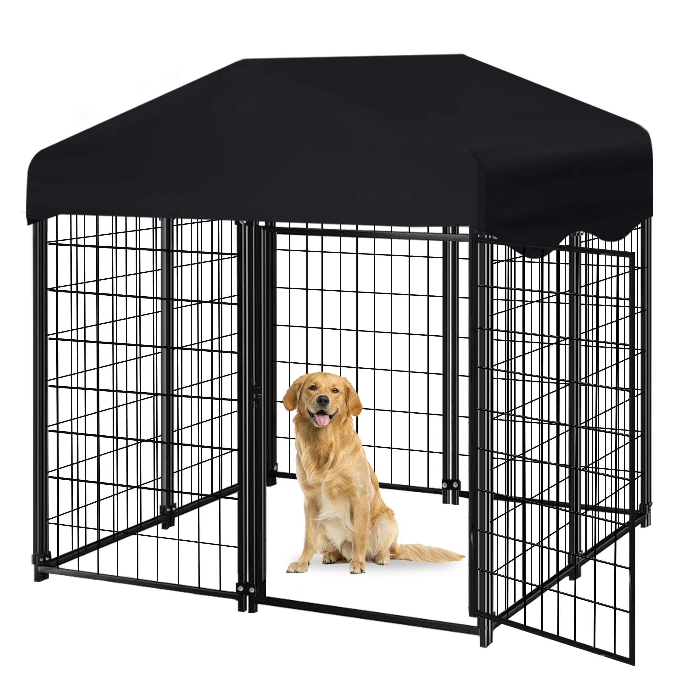 Dog Kennel Outdoor, Large Outdoor Dog Kennel with Cover Outdoor Pet ...